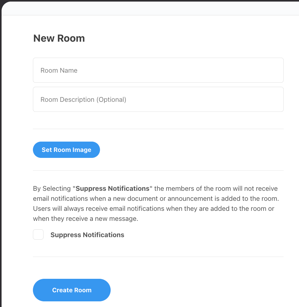 Creating & Managing Rooms – Verivend