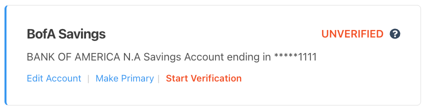 Verifying Your Bank Account – Verivend
