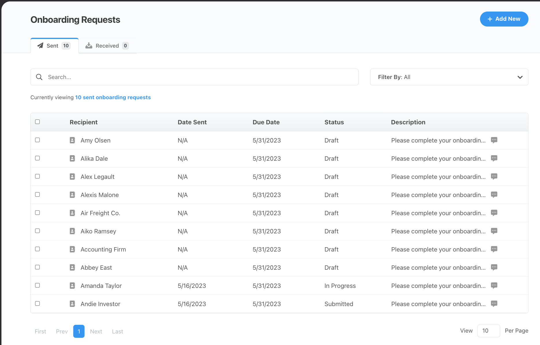 Managing & Monitoring Onboarding – Verivend